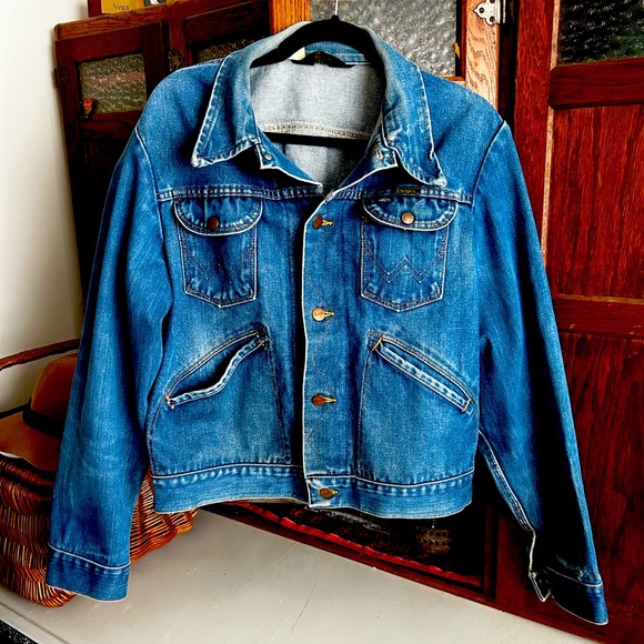 Wrangler | Jackets & Coats | Vintage Wrangler Retro Denim Jean Jacket ...